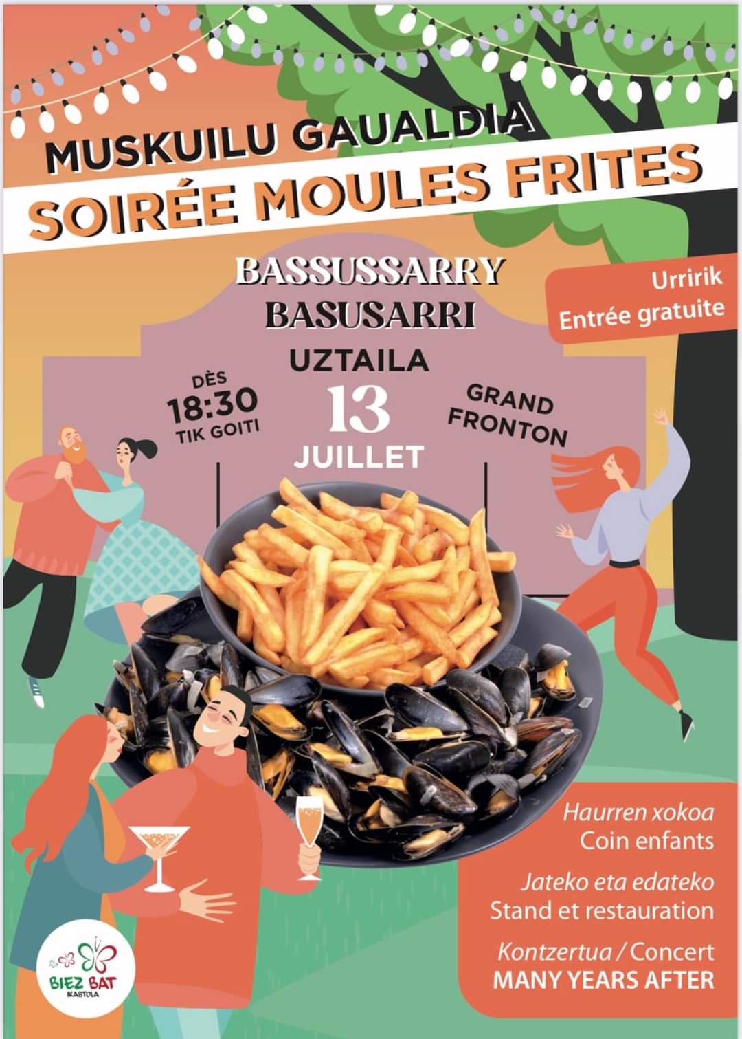 Soirée moules frites - Bassussarry